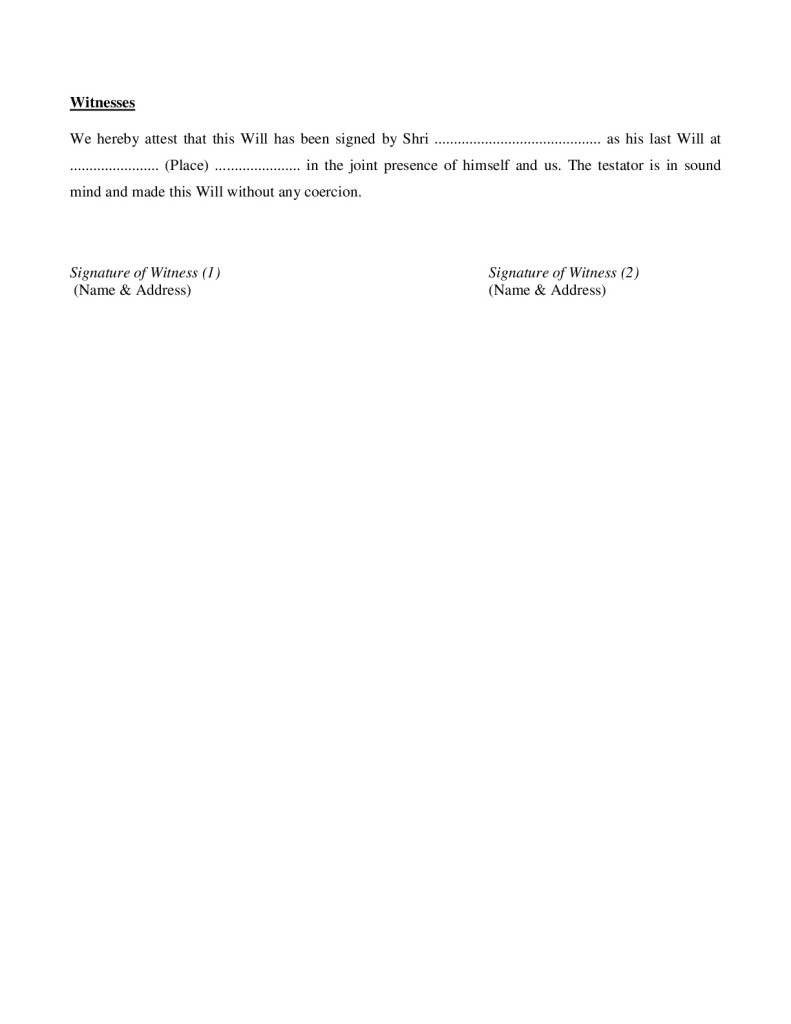 How to write a Will in India – Hirannya